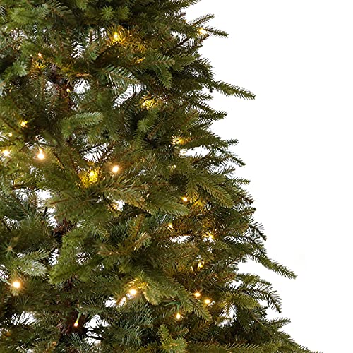 Charles Bentley Luxury 6ft Pre-Lit Faux Nordic Spruce Christmas Tree ...