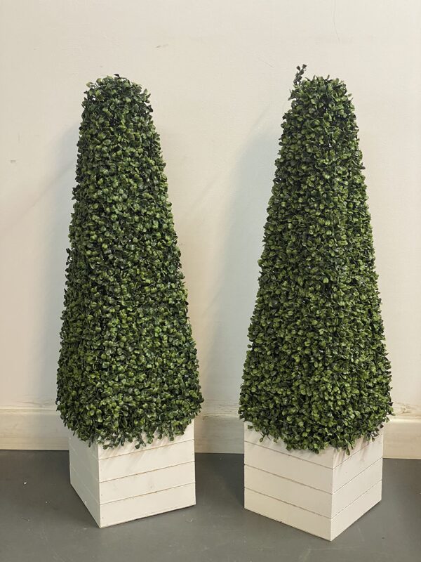 3ft Artificial Trees Pyramid Cones PAIR - Indoor artificial trees ...