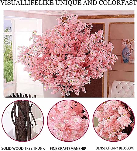 Artificial Cherry Blossom Tree 5FT-10FT Pink Fake Sakura Japanese Tree ...